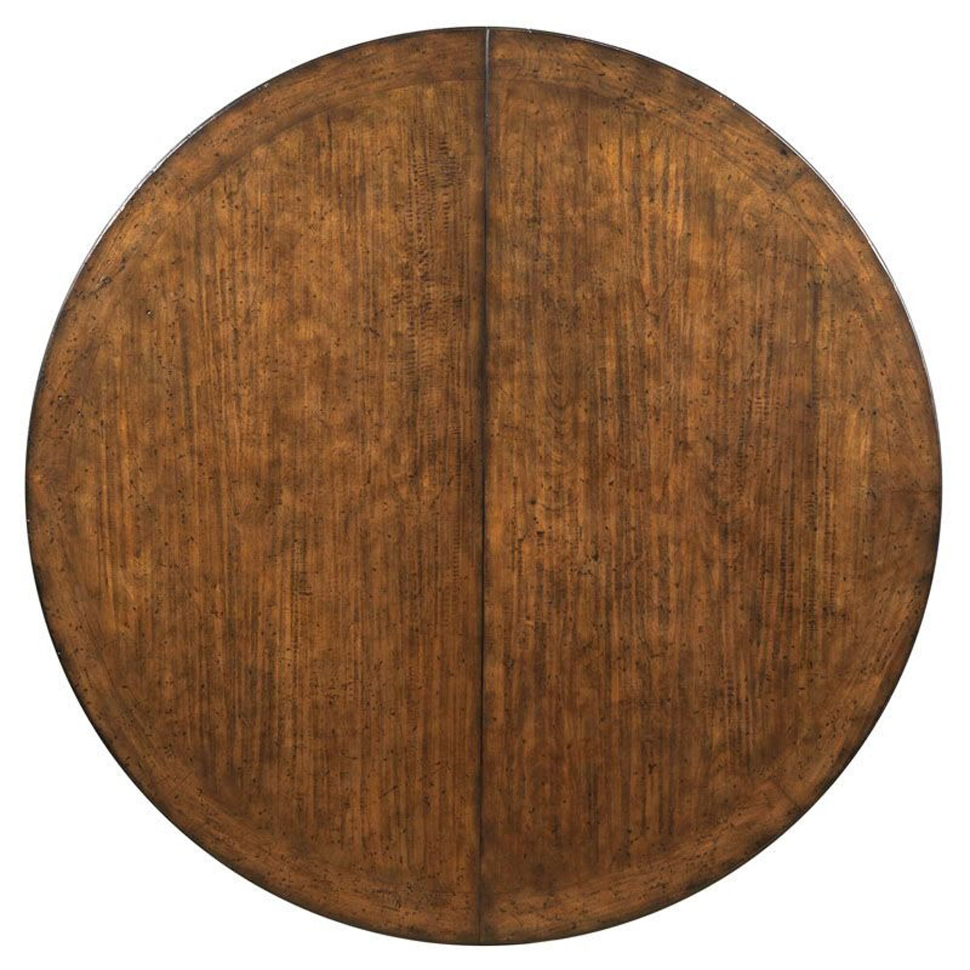 54 to 90 inch Cherry Planked Round to Oval Dining Table on Saber Leg ...