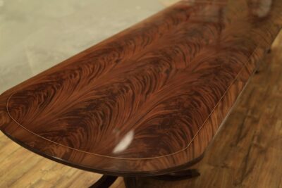 Mahogany dining table, 12 foot dining table seats 14 people