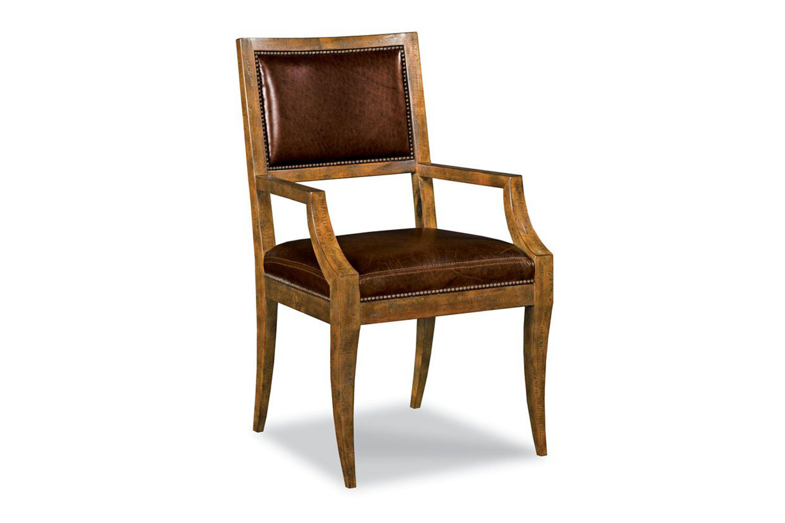 Leather Upholstered-Back Dining Chairs - AntiquePurveyor