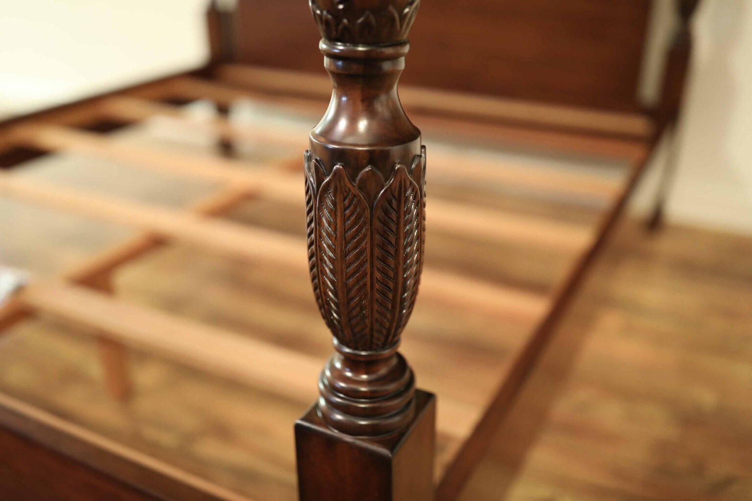 Rice Four Poster Bed Frame, King or Queen