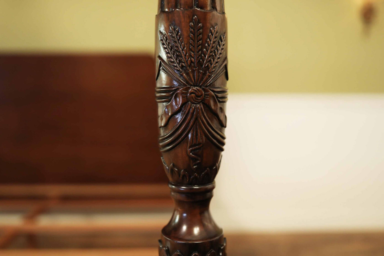 Rice Four Poster Bed Frame, King or Queen